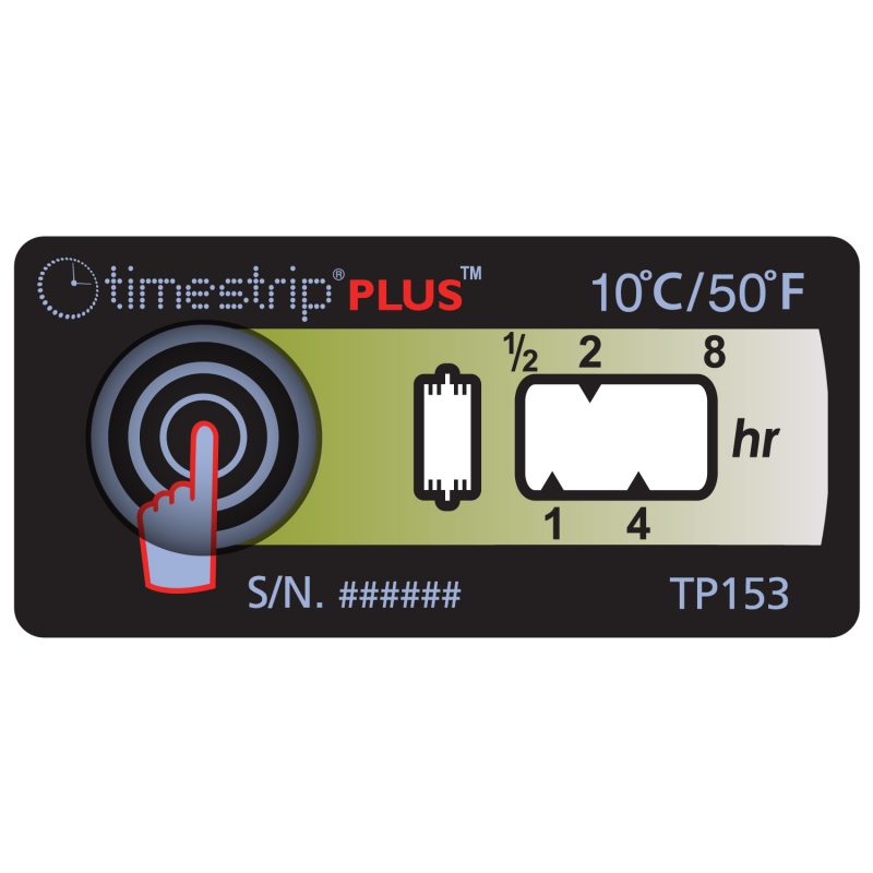 Temperaturindikator TimeStrip PLUS 10°C – datalogger24.de